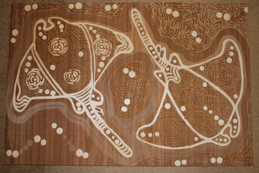 Indigenous Artwork Laser Engraved on Palm Island Magistrates Bench and ...